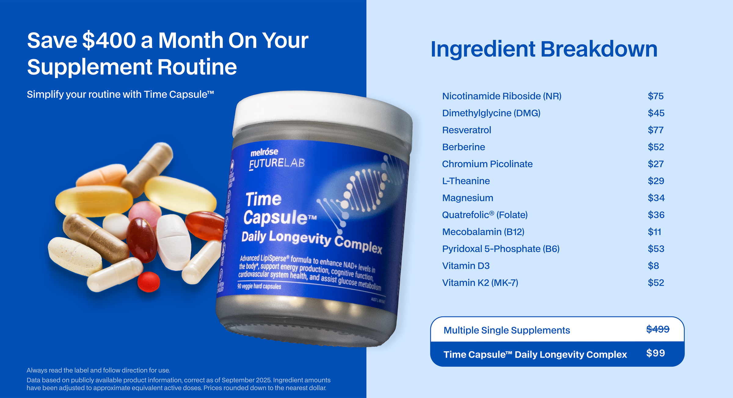 Time Capsule Daily Longevity Complex – Longevity Supplement | Melrose ...